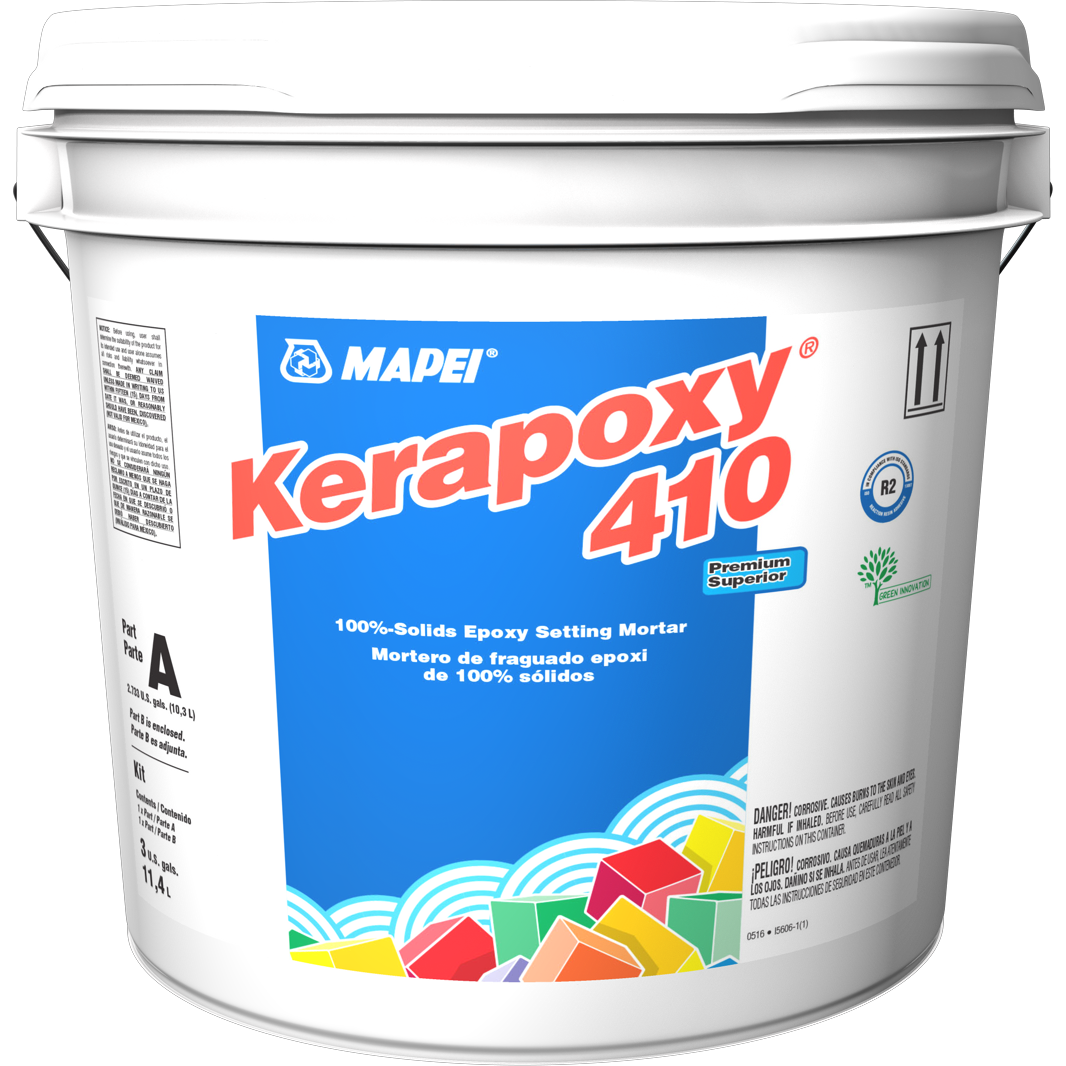 Mapei Kerapoxy 410 Mortier époxy d’encollage premium 100% solide – Pelletier Déco Surfaces