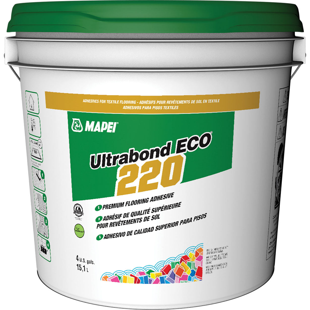 Mapei Ultrabond ECO 220 Adhésif pour revêtements de sol – Pelletier Déco Surfaces