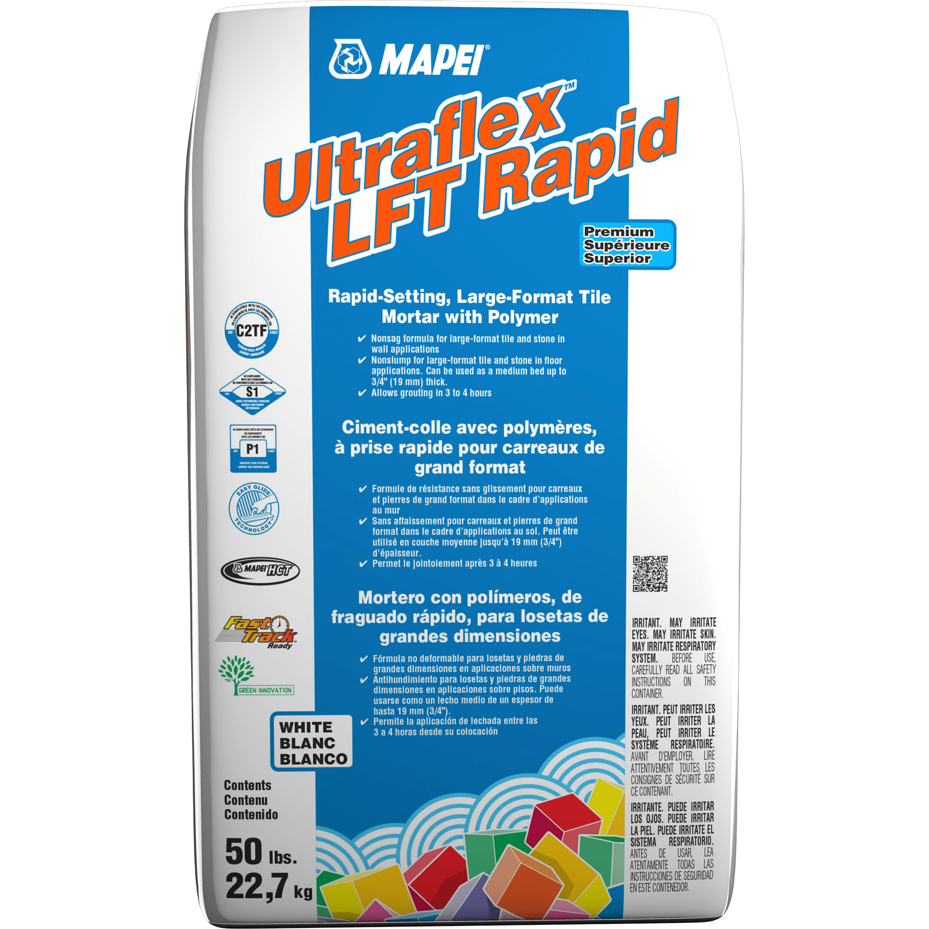 Mapei Ultraflex LFT Rapid Thin-set mortar – Pelletier Déco Surfaces